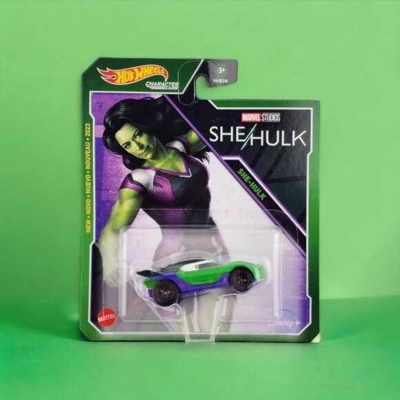 Hot Wheels | Toys | Marvel Shehulk Hot Wheels Character Cars | Poshmark